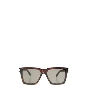 Saint Laurent Square Frame Sunglasses - Nude