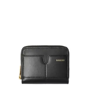 Burberry Snip Logo-stamp Leather Wallet