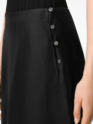Ami Midi Sheer A-line Midi Skirt