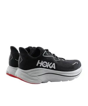 Hoka One One Clifton 10 Lace-up Sneakers - Black/silver