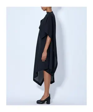 Issey Miyake Asymmetrical Draped Dress