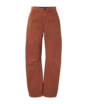 Veronica Beard Patch-pocket Jeans - Brown