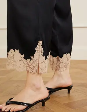 Rixo Lace-trimmed Casual Pants