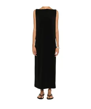 Issey Miyake Sleeveless Boat-neck Midi Dress