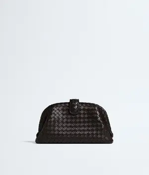 Bottega Veneta Small Lauren 1980 Clutch With Metal Chain Strap