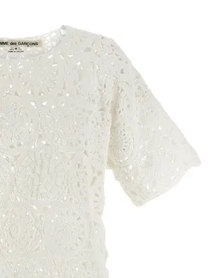 Comme Des Garçons Crochet Short-sleeved Knitwear