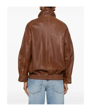 Nour Hammour Patchwork Leather Jacket