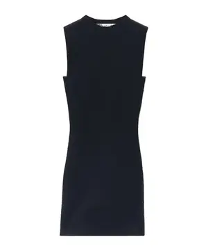 Alexander Wang Rib-knit Mini Dress - Black