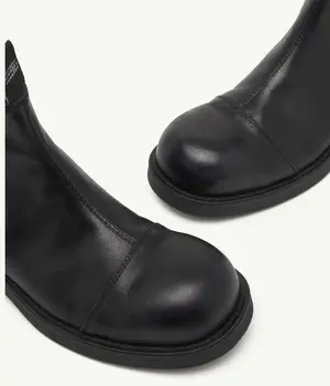 MAISON MARGIELA Calf Leather Chelsea Boots With Biker Sole