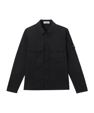 Stone Island Long-sleeved Shirt Jacket - Black