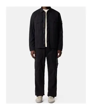 Stone Island Long-sleeved Shirt Jacket - Black