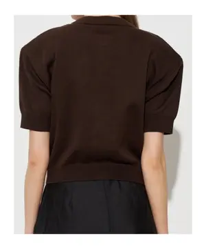 ROTATE BY BIRGER CHRISTENSEN Short-sleeved Buttoned Cardigan