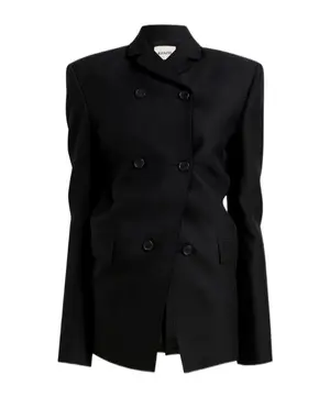 Khaite Rolo Double-breasted Blazer - Black