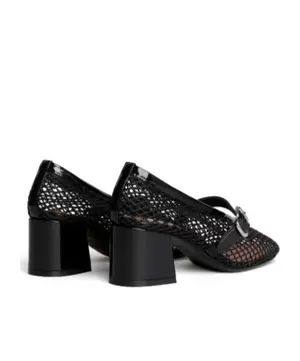Alaïa Mary Jane Fishnet High Heels