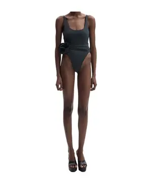 Magda Butrym Flower Scoop Neck Swimsuit