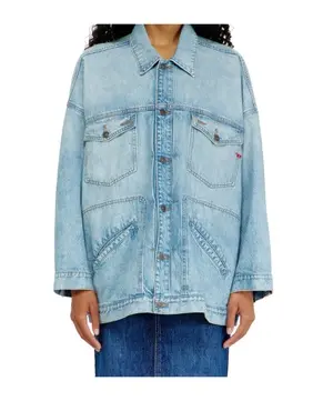 DIESEL® De-lin Bartack-stitch Denim Jacket