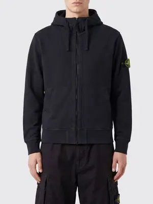 Stone Island Long-sleeved Zippered Hooded Sweatshirt