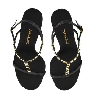 FERRAGAMO Vara Chain T-strap Sandal