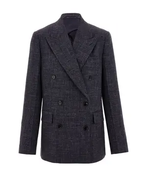 FERRAGAMO Long-sleeved Suit Jacket - Black
