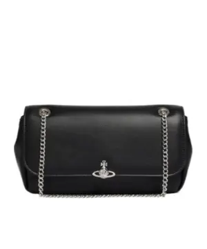VIVIENNE WESTWOOD Chain Crossbody Purse - Black