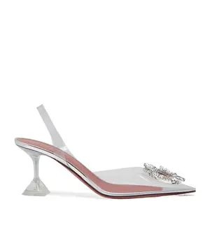 Amina Muaddi Pointed-toe High Heels - Transparent