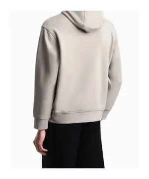Emporio Armani Drawstring Hood Crew-neck Sweater