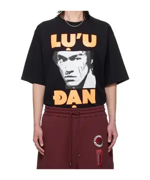 LU'U DAN Bruce Lee X Collaboration Concert Crew Neck T-shirt - Black