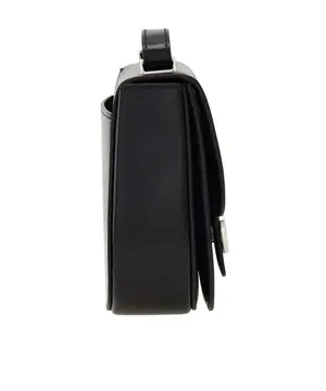 FERRAGAMO Double Gancini North-south Crossbody Bag - Black