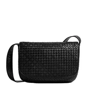 Bottega Veneta Veneto Large Messenger - Black