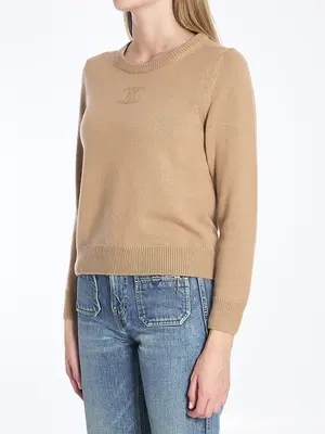Celine Crew Neck Sweater In Heritage Cashmere