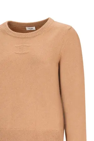 Celine Crew Neck Sweater In Heritage Cashmere