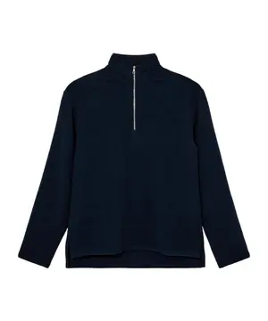 RIER Half-zip Fleece Sweatshirt - Black
