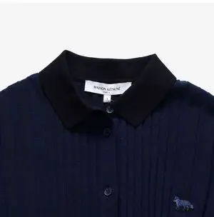 Maison Kitsuné Logo Embroidered Cardigan
