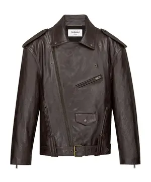 Saint Laurent Belted Biker Jacket