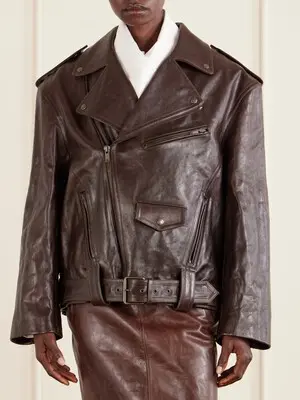 Saint Laurent Belted Biker Jacket