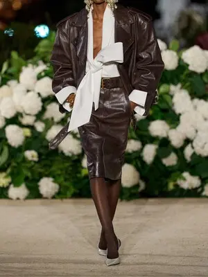 Saint Laurent Belted Biker Jacket