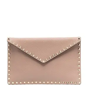 Valentino Garavani Valentino Garavani Rockstud Foldover Top Envelope Pouch No