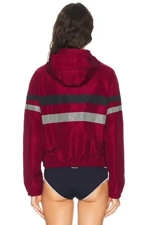 Miu Miu Seta Tec Jacket In Red