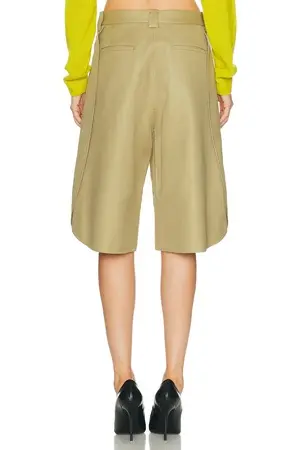 Balenciaga Bermuda Short In Tan