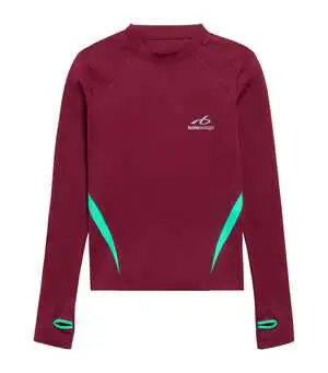 Balenciaga Technical Long-sleeve Performance T-shirt