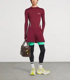 Balenciaga Technical Long-sleeve Performance T-shirt