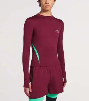 Balenciaga Technical Long-sleeve Performance T-shirt