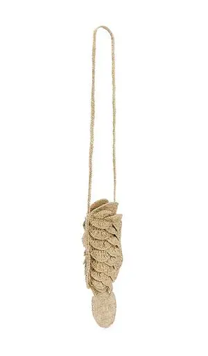 Madewell Crochet Fish Clutch With Shoulder Strap