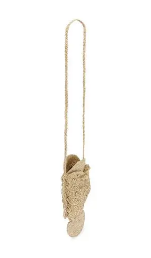 Madewell Crochet Fish Clutch With Shoulder Strap