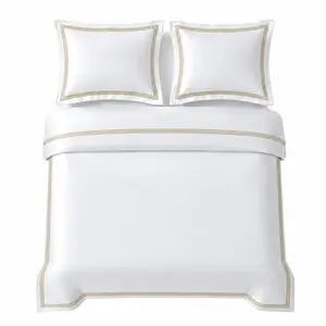 PURE PARIMA Triple Luxe Sateen Duvet Cover Set - Gold