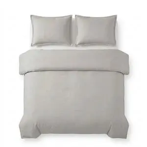 PURE PARIMA Egyptian Cotton-european Linen Duvet Cover Set Moon - Grey