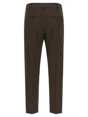 Brunello Cucinelli Virgin Wool Monile Trousers