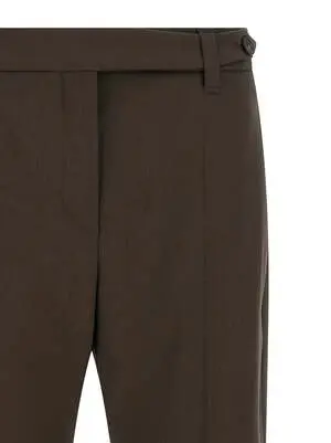 Brunello Cucinelli Virgin Wool Monile Trousers