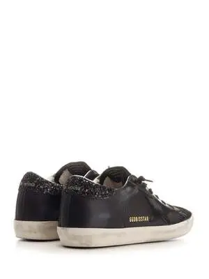 GOLDEN GOOSE Super-star Sneakers In Nappa Leather - Black