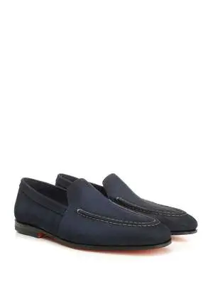 Santoni Malibu Suede Moccasin
